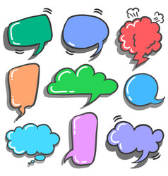 Cute bubble speech Royalty Free Vector Image - VectorStock