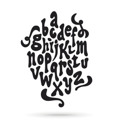 Graffiti font part 2 Royalty Free Vector Image