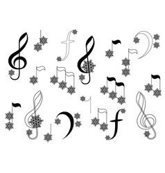Snowflake & Music Vector Images (over 280)