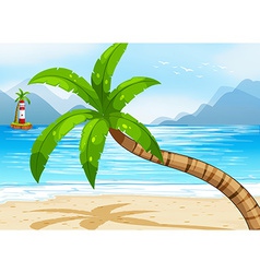 Beach and ocean Royalty Free Vector Image - VectorStock