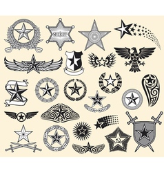 Eagle and star coat of arms Royalty Free Vector Image - VectorStock