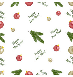 Christmas seamless pattern with balls Royalty Free Vector