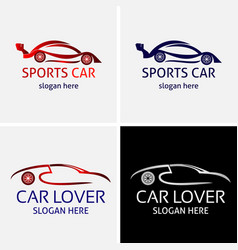 Red and black car logos Royalty Free Vector Image - VectorStock