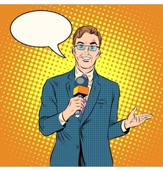 Cartoon man tv Royalty Free Vector Image - VectorStock