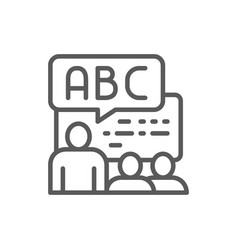 Linear school ayers Royalty Free Vector Image - VectorStock