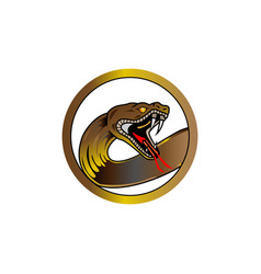 Snake and skull logo modern concept Royalty Free Vector