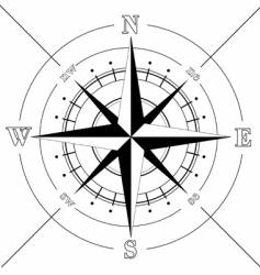 Old map with compass rose Royalty Free Vector Image - VectorStock