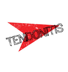 Tendonitis rubber stamp Royalty Free Vector Image