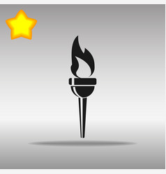 Torch symbol set Royalty Free Vector Image - VectorStock