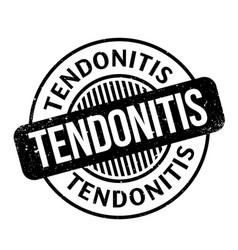 Tendonitis rubber stamp Royalty Free Vector Image