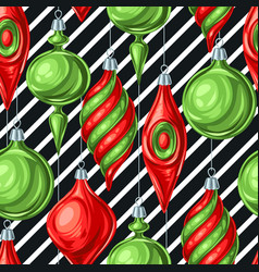 Christmas seamless pattern with balls Royalty Free Vector