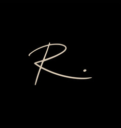 R letter text Royalty Free Vector Image - VectorStock