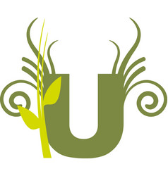 Letter u Royalty Free Vector Image - VectorStock