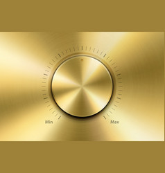 Metallic volume button icon Royalty Free Vector Image