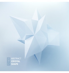 Low polygon geometry shape Royalty Free Vector Image