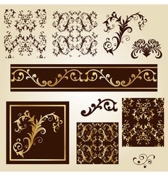 Seamless vintage wallpaper pattern Royalty Free Vector Image