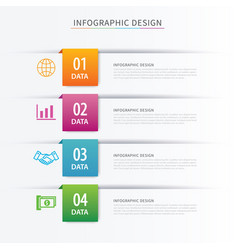 Creative Process Infographics Template Royalty Free Vector