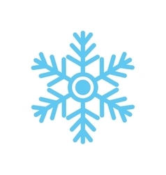 Snowflake winter symbol Royalty Free Vector Image