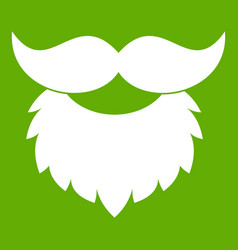 Beard and mustache icon simple style Royalty Free Vector