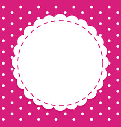 Frame template design with pink background Vector Image