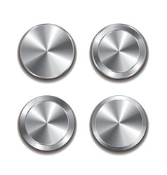 Metallic volume button icon Royalty Free Vector Image