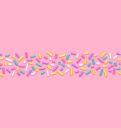 Seamless pattern with pastel pink cupcakes Vector Image