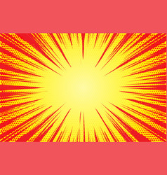 Abstract rays yellow background with light dots Vector Image