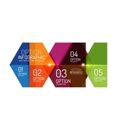 Infographic design template with gear chain Vector Image by DavidArts ...