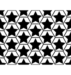 Design seamless monochrome hexagon pattern Vector Image