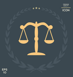 Unbalanced Scale of Justice Royalty Free Vector Image