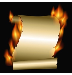 Burning Flames Background Royalty Free Vector Image