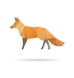 Geometric fox symbol icon design Logo design Royalty Free Vector Image ...