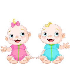 Cute baby boy clapping hands Royalty Free Vector Image