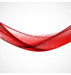 Abstract Red Wave on Background Royalty Free Vector Image
