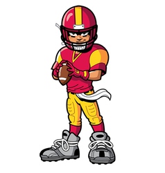 Cartoon soccer football player Royalty Free Vector Image