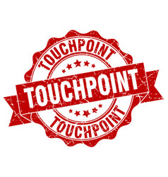 Touchpoint stamp sign seal Royalty Free Vector Image