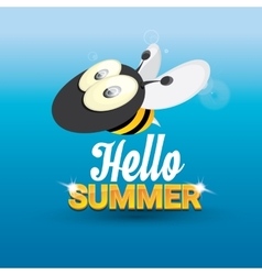 Hello summer colorful writing Royalty Free Vector Image - VectorStock