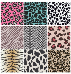 Seamless animal skin fabric pattern Royalty Free Vector