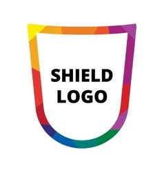 Shield protection logo Royalty Free Vector Image