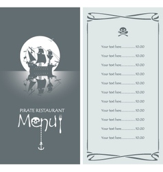 Pirate menu Royalty Free Vector Image - VectorStock