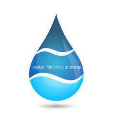 Symbol of water purification Royalty Free Vector Image