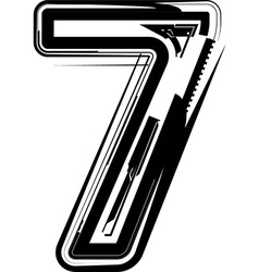 Number & 7 Vector Images (over 1,770) - VectorStock