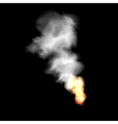 Smoke and fire set Royalty Free Vector Image - VectorStock