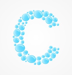 Colorful font - letter c Royalty Free Vector Image