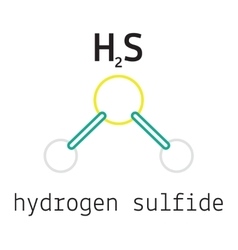 H2SO4 sulfuric acid molecule Royalty Free Vector Image