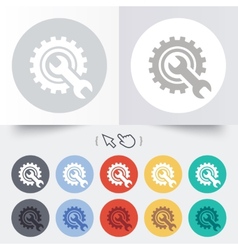 Repair tool sign icon Service symbol Royalty Free Vector