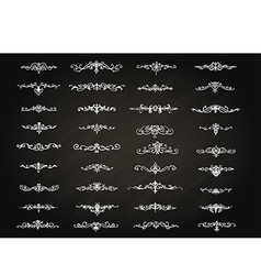 Chalkboard text divider hand drawn vintage Vector Image