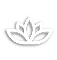 Abstract yellow lotus flower Royalty Free Vector Image