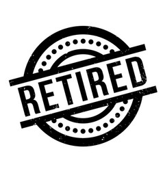 Retired rubber stamp Royalty Free Vector Image
