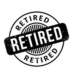 Retired rubber stamp Royalty Free Vector Image